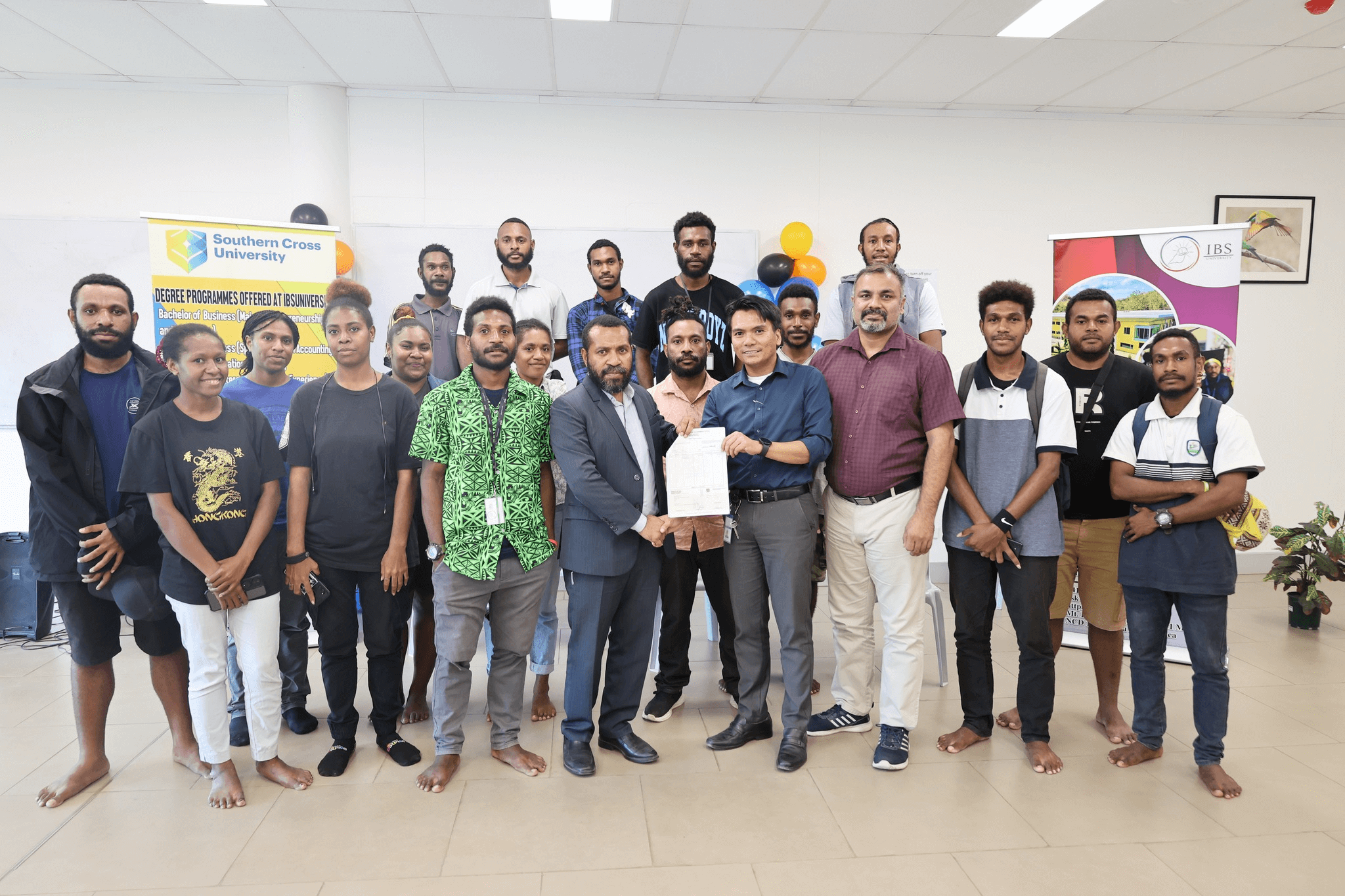 IBSUniversity Madang Students Received Sir Peter Barter Scholarship ...