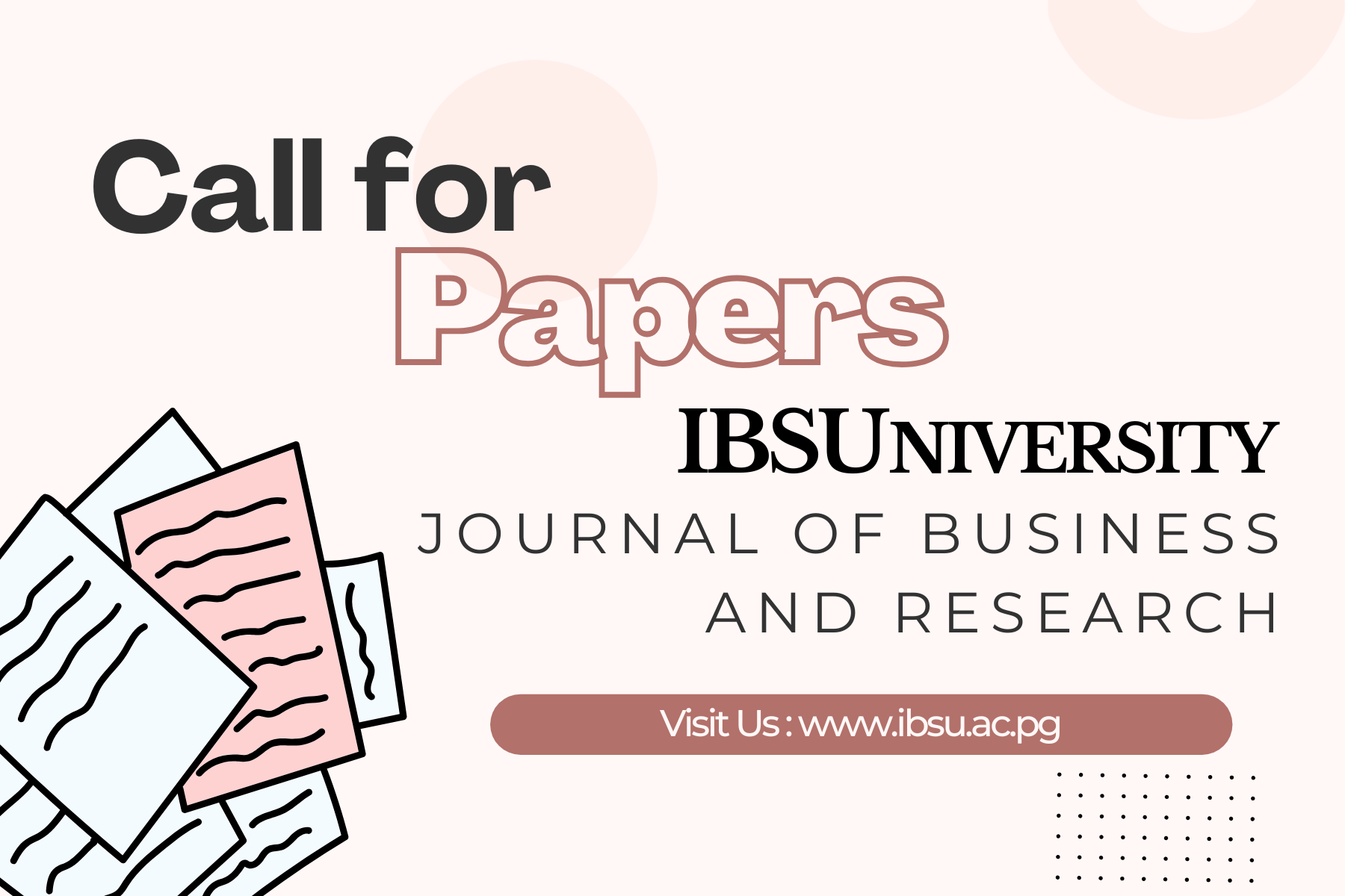 Call for Papers – IBSUniversity Journal of Business and Research - IBS ...